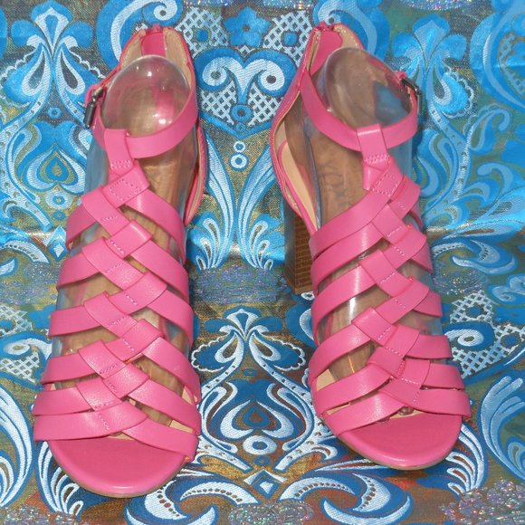 XOXO | Shoes | Xoxo Bater Pink Strappy Sandals Size 8 Medium | Poshmark